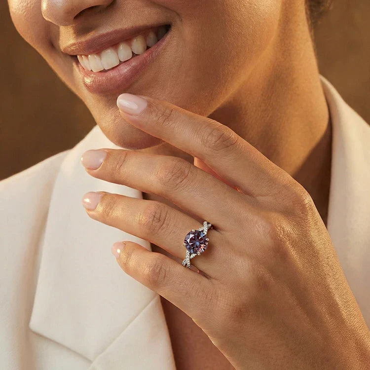 Alexandrite Rings | Lab Grown Alexandrite Engagement Rings UK | Lily ...