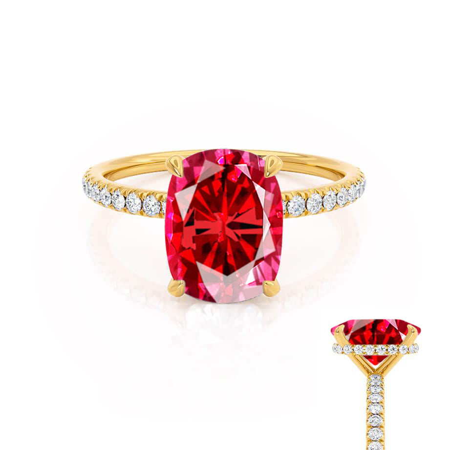 Lively Elongated Cushion Ruby – Lily Arkwright