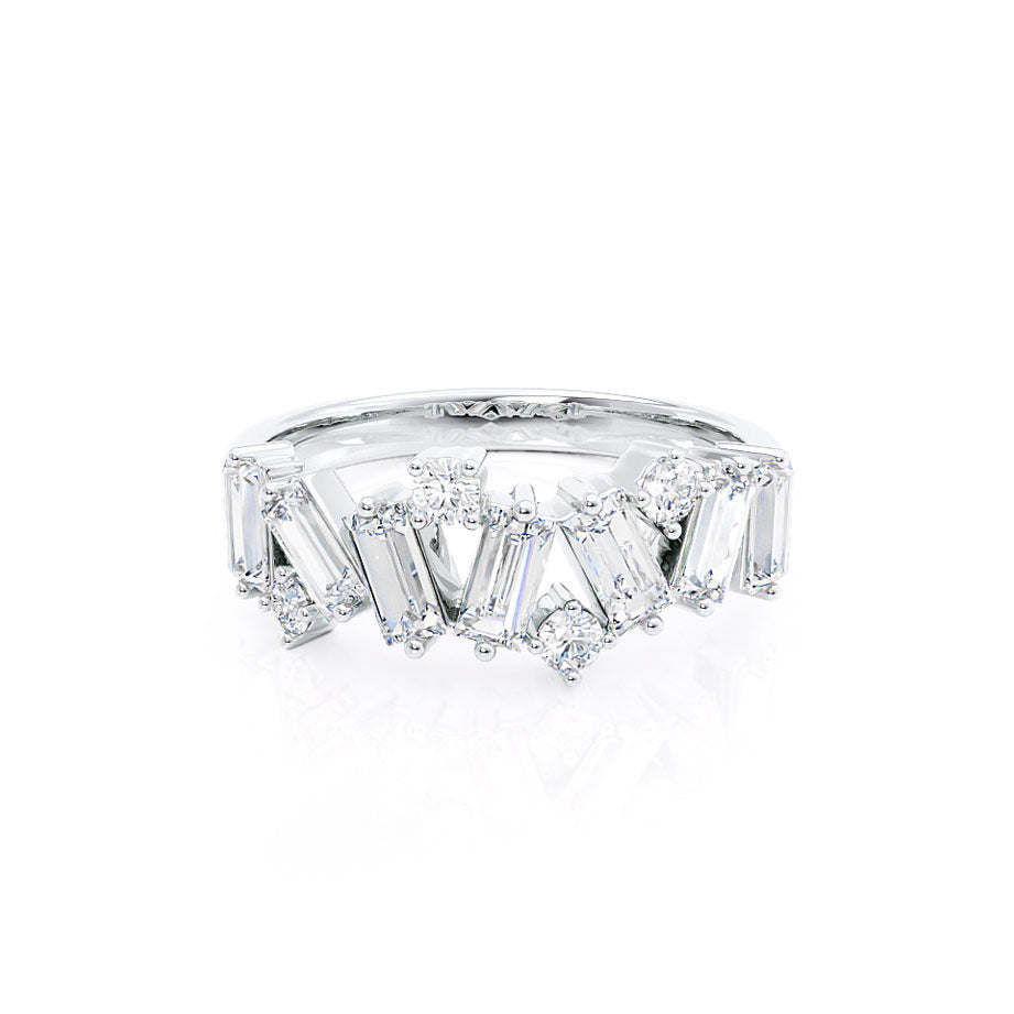OCTAVIA - Lab Diamond Cluster Statement Eternity 18k White Gold – Lily ...