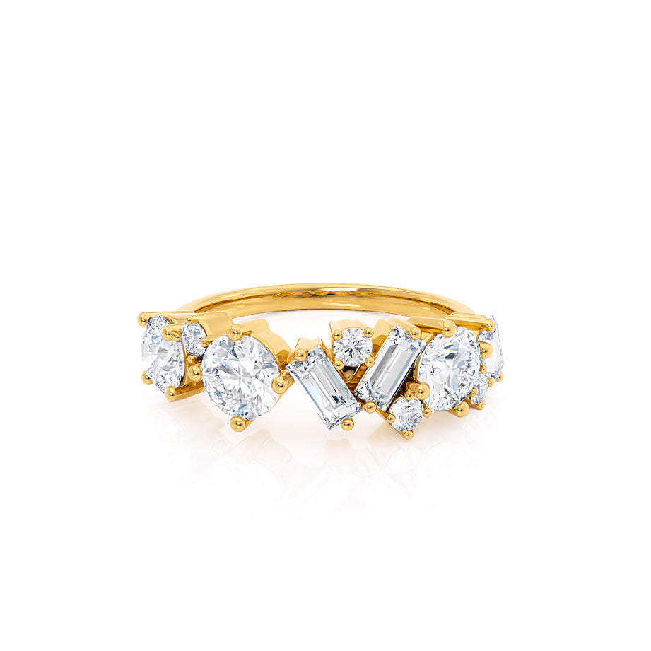 VENUS - Lab Diamond Cluster Statement Eternity 18k Yellow Gold – Lily ...