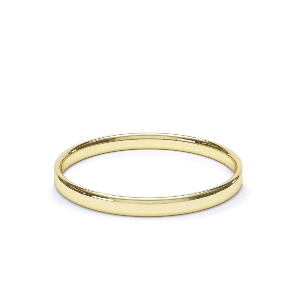 - Ready to Ship 2mm Oval Profile Ring 18K Yellow Gold – Lily Arkwright ...