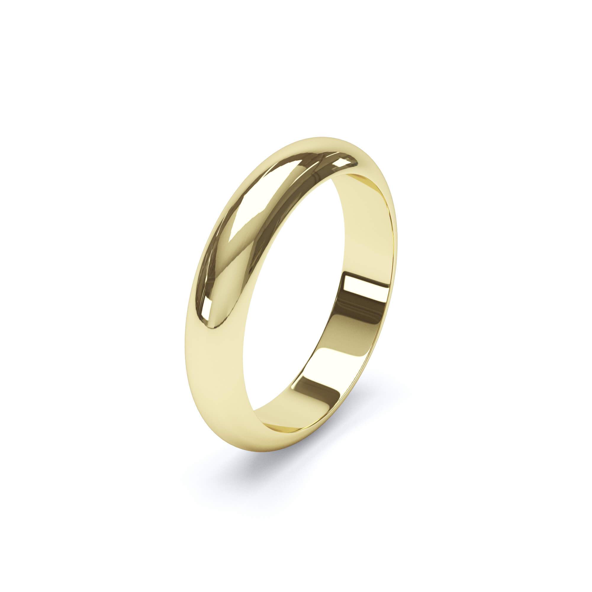 - D Shape Profile Wedding Ring 18k Yellow Gold | Lily Arkwright Diamond ...