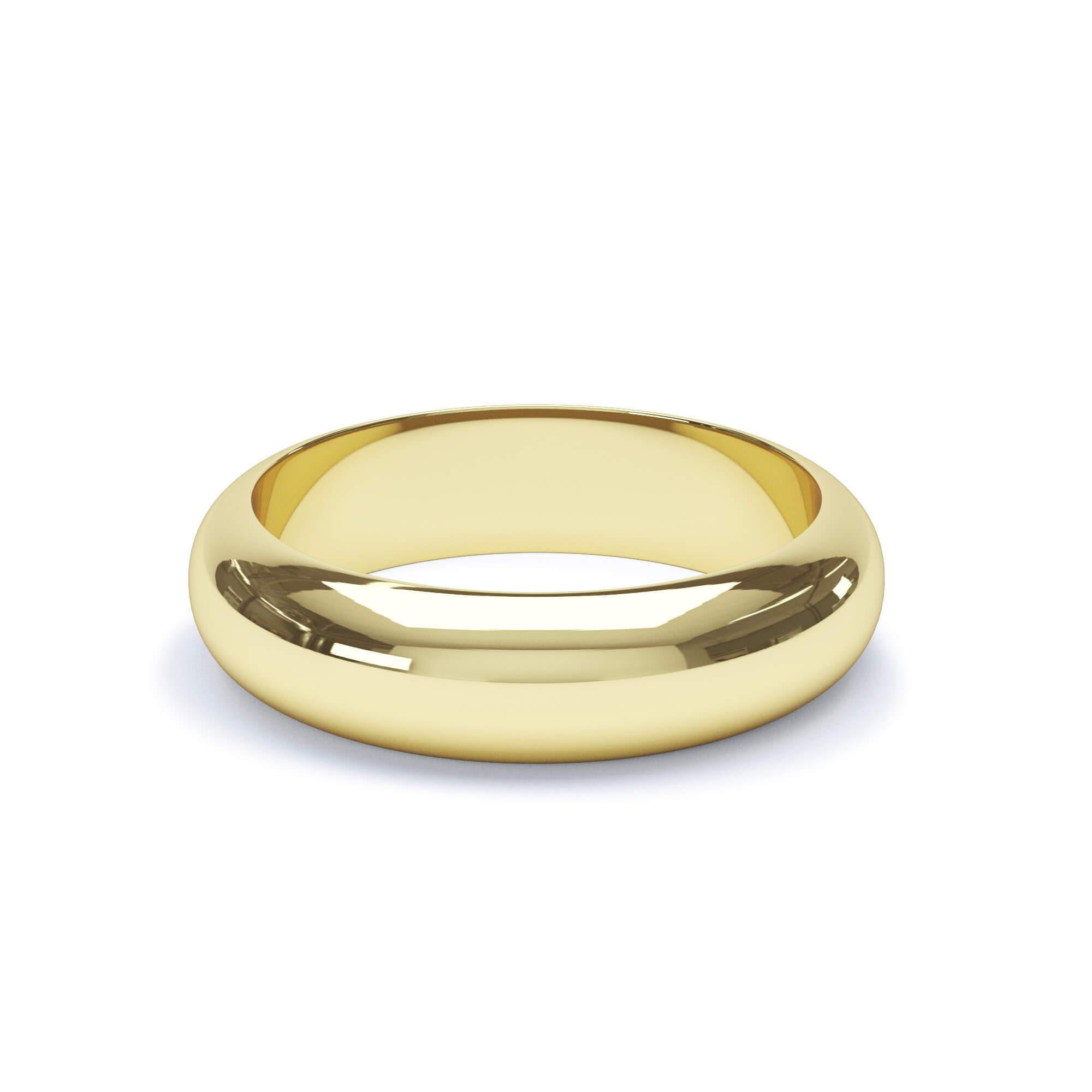 - D Shape Profile Wedding Ring 18k Yellow Gold | Lily Arkwright Diamond ...
